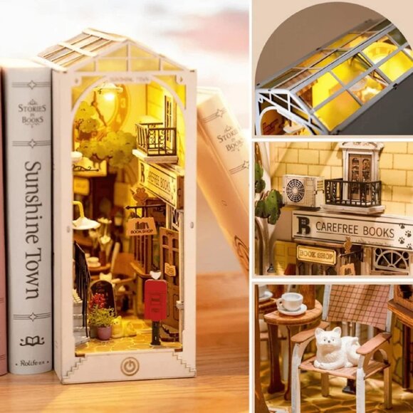 Rolife | Accents | Nwt Rolife Diy Book Nook Shelf Insert Sunshine Town ...